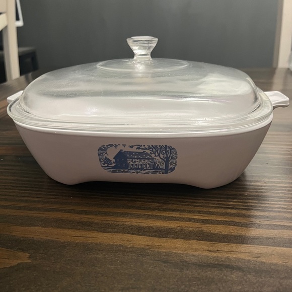 Corningware | Kitchen | Vintage Corning Ware Blue Colonial House | Poshmark